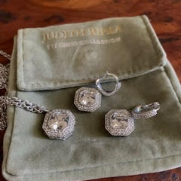 Judith Ripka | Jewelry | Judith Ripka Cushion Cut Necklace And Earring ...